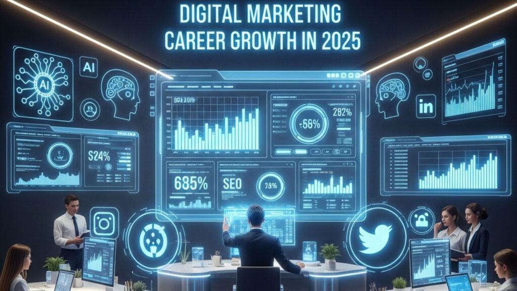Digital Marketing Career Growth in 2025: Full Guide & Roles